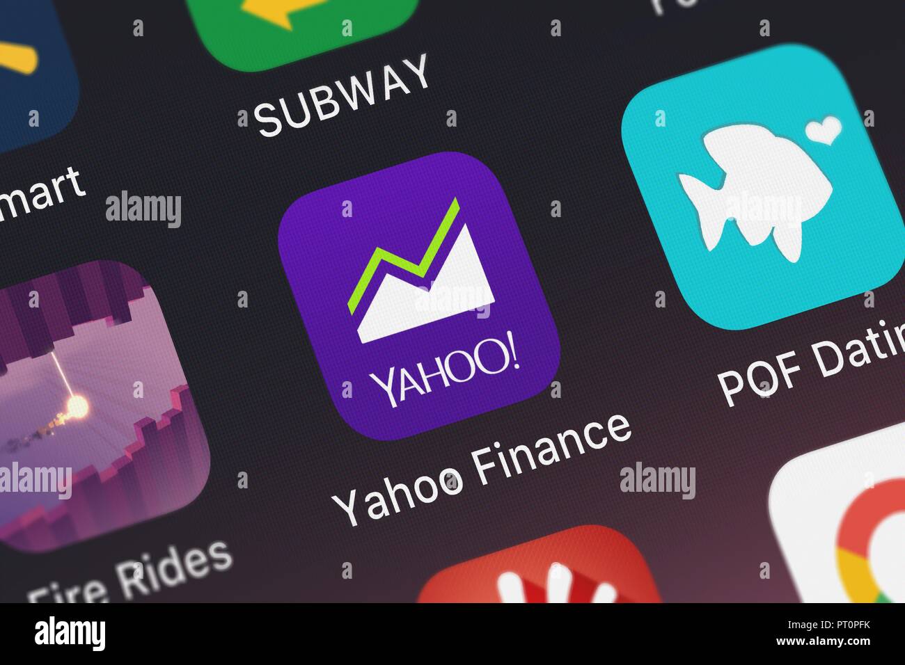 Yahoo finance icon hi-res stock photography and images - Alamy