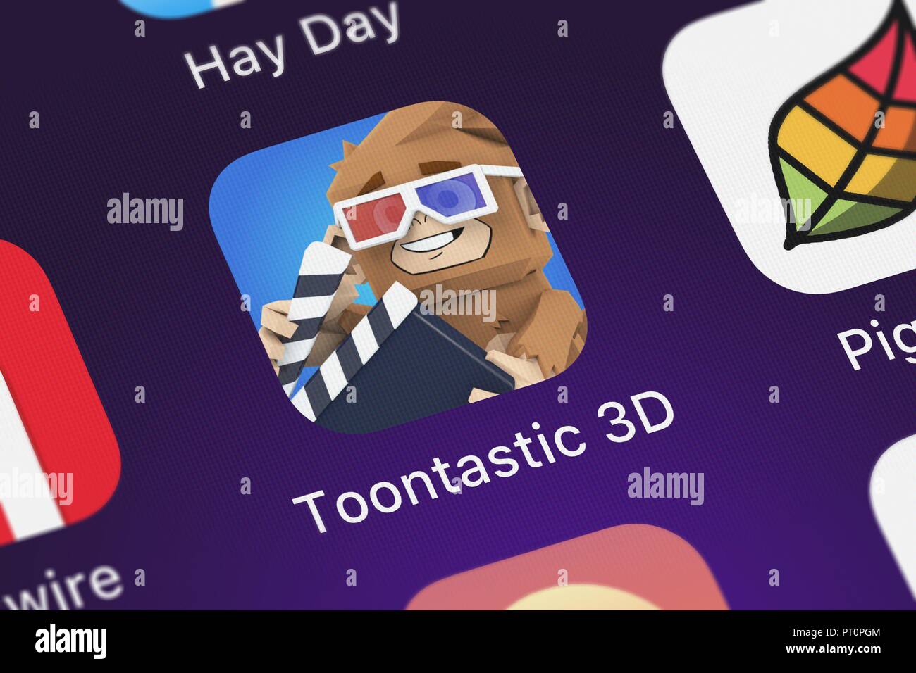 London, United Kingdom - October 05, 2018: The Toontastic 3D mobile app ...