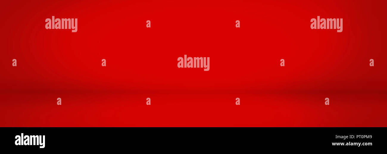 Horizontal red gradient abstract wall and studio room background, can ...