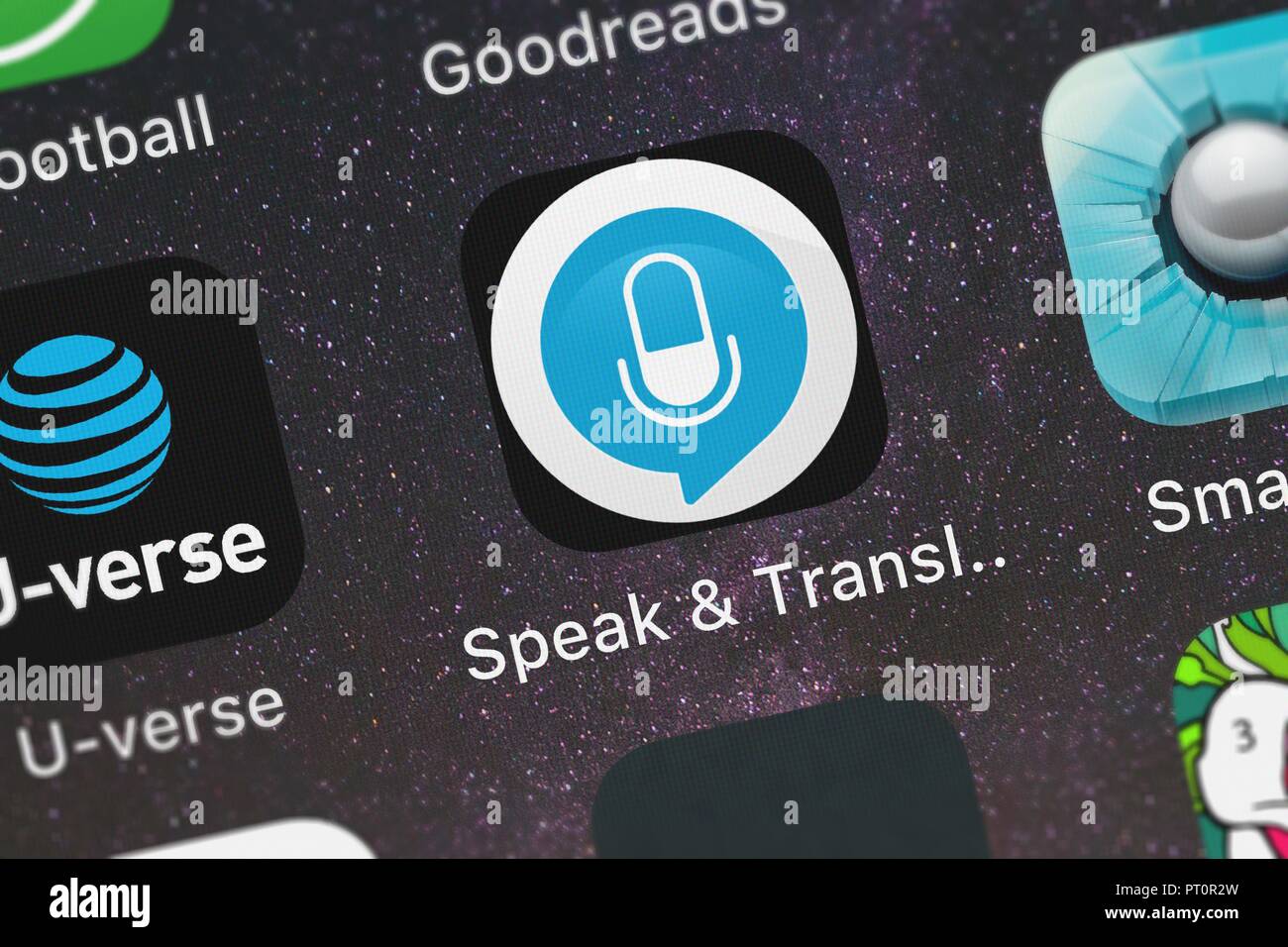 London, United Kingdom - October 05, 2018: Screenshot of Apalon Apps's ...
