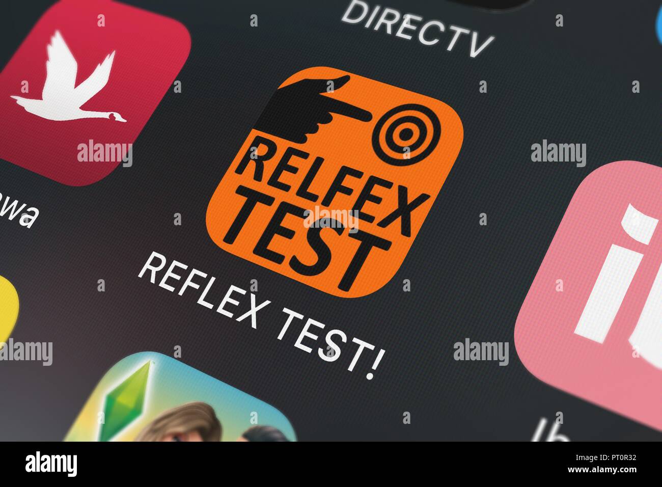 London, United Kingdom - October 05, 2018: Screenshot of Indigo Penguin Limited's mobile app ...