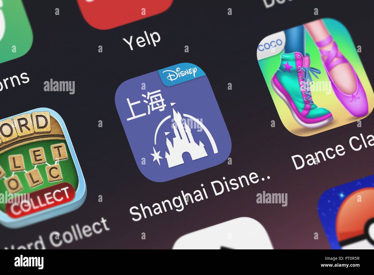 London, United Kingdom - October 05, 2018: The Shanghai Disney Resort ...