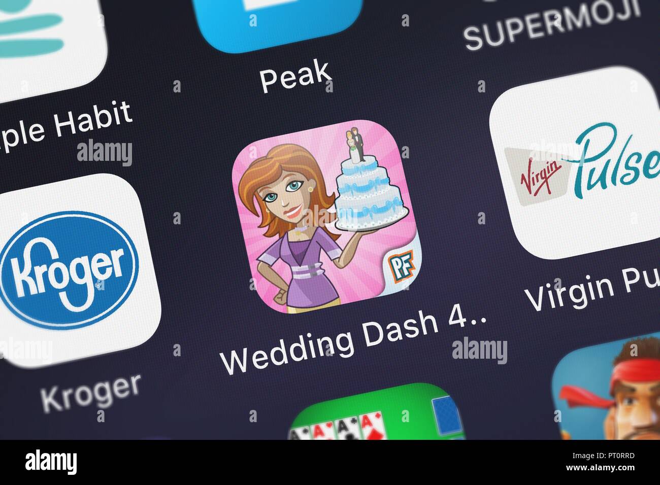 London, United Kingdom - October 05, 2018: Screenshot of Glu Games Inc ...