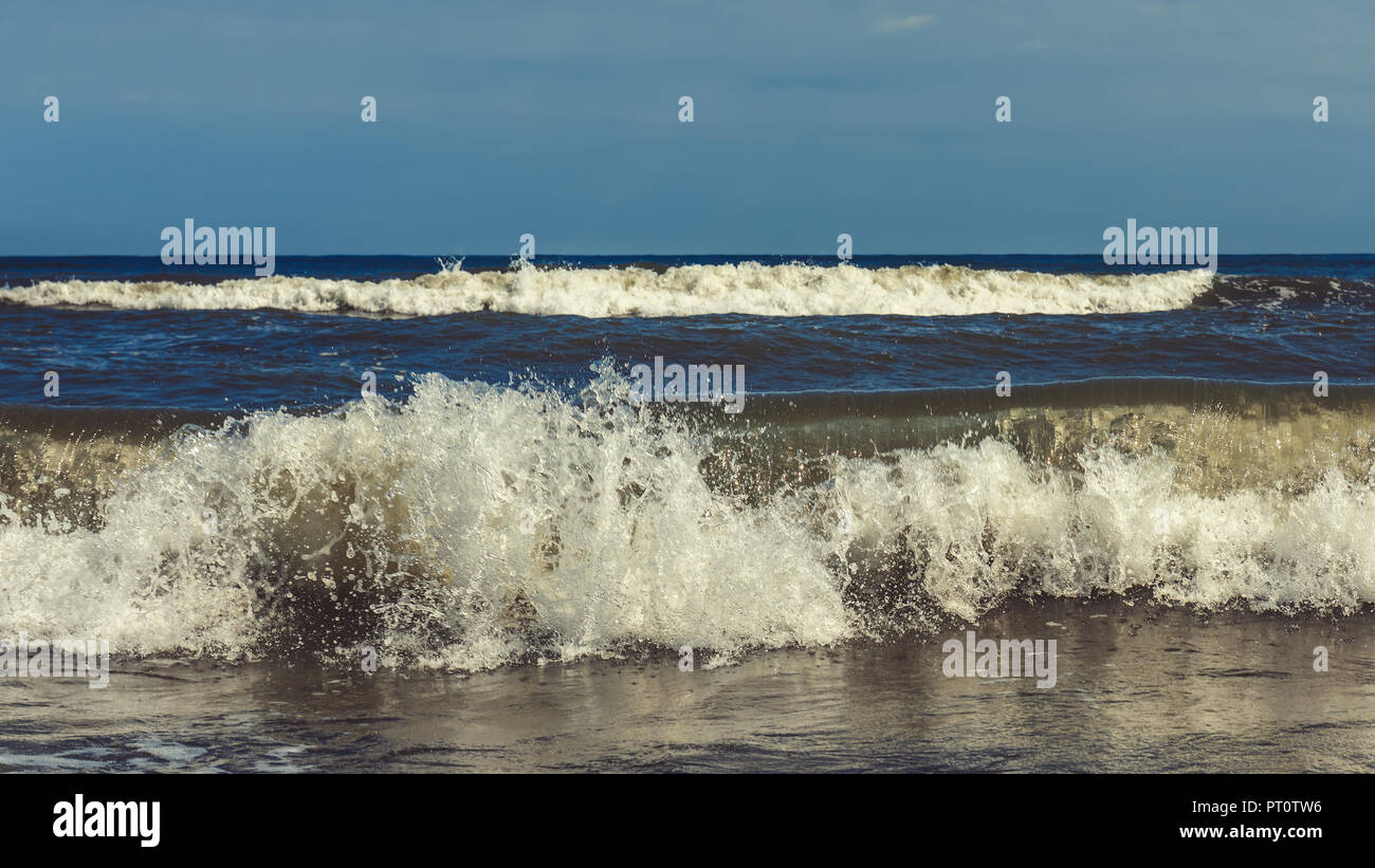 Powerful sea waves splash, beautiful natural background Stock Photo - Alamy