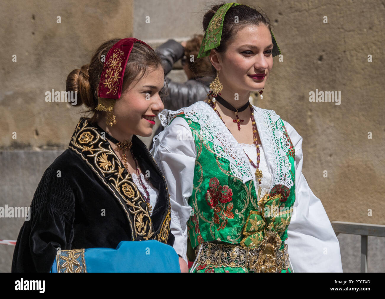 Easter celebrations in Piana degli Albanesi village in Sicily 2018. The ...
