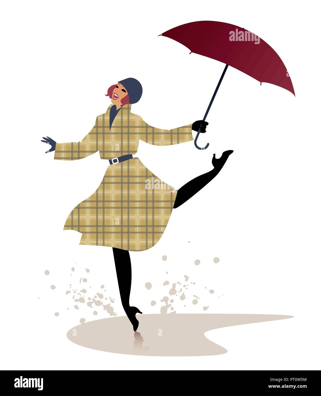 Puddle Jumping Stock Vector Images - Alamy