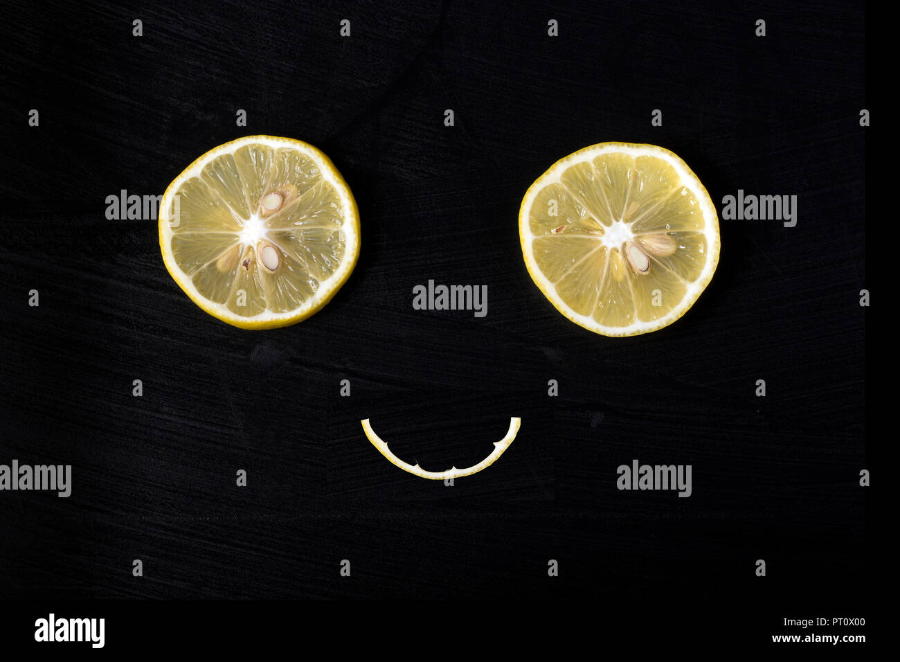 Lemon smiley face hi-res stock photography and images - Alamy