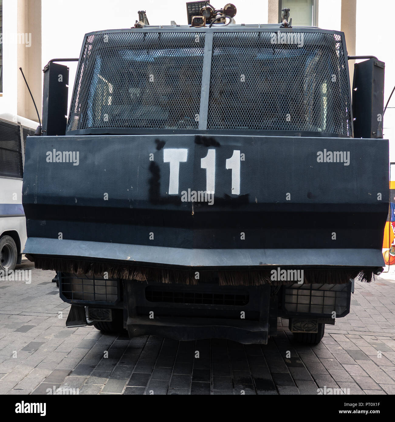 Istanbul, Turkey, September 2018: Martial front view of a black ...