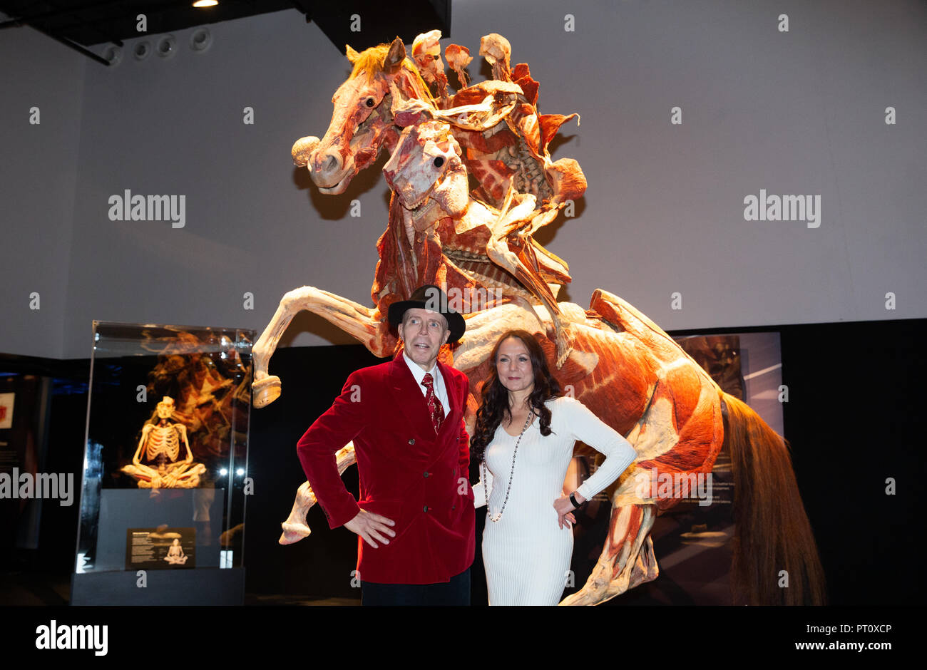 Dr Gunther Von Hagens with his wife and co-Director, Angelina Whalley ...