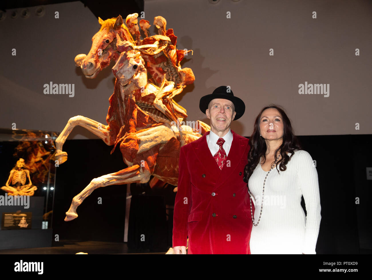 Dr Gunther Von Hagens with his wife and co-Director, Angelina Whalley ...