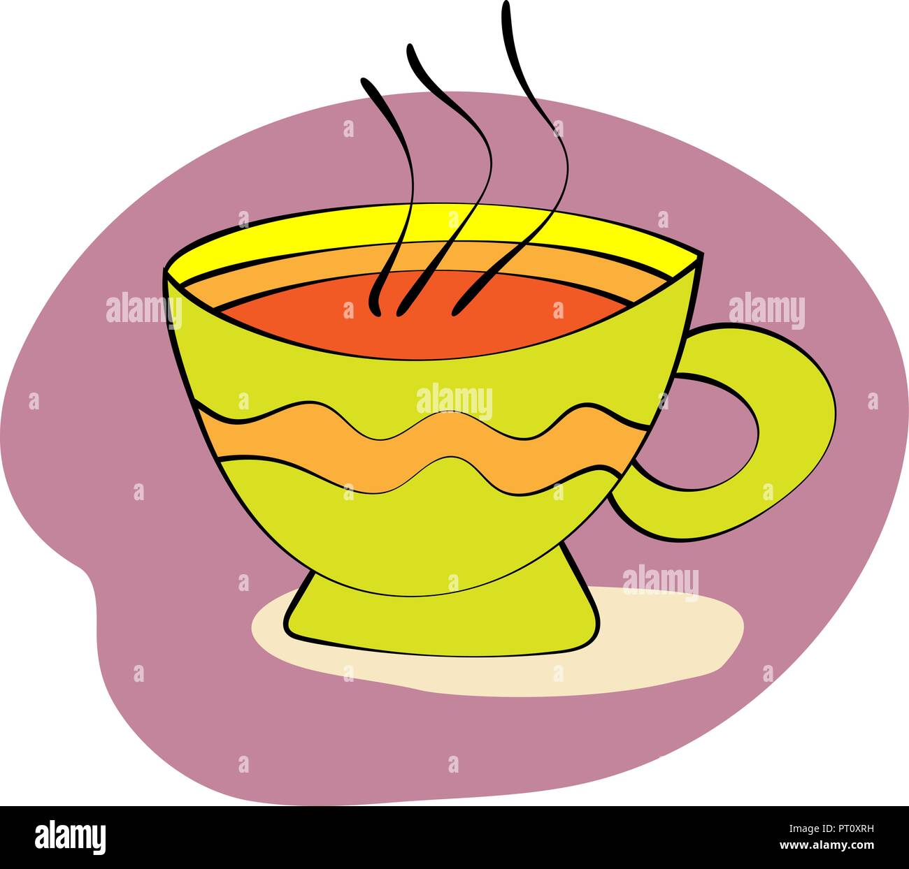 Cartoon tea cup hi-res stock photography and images - Alamy