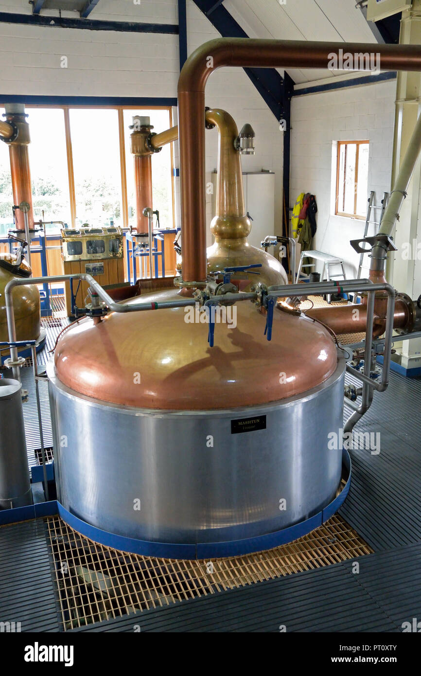 Distilling equipment making single malt English Whisky at St George's ...