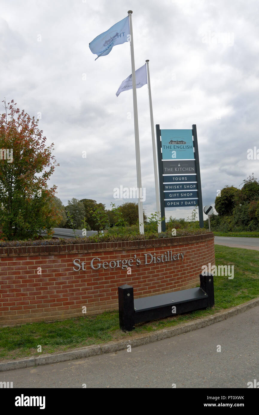 English Whisky company at St George's Distillery, Roudham, Norfolk, UK ...