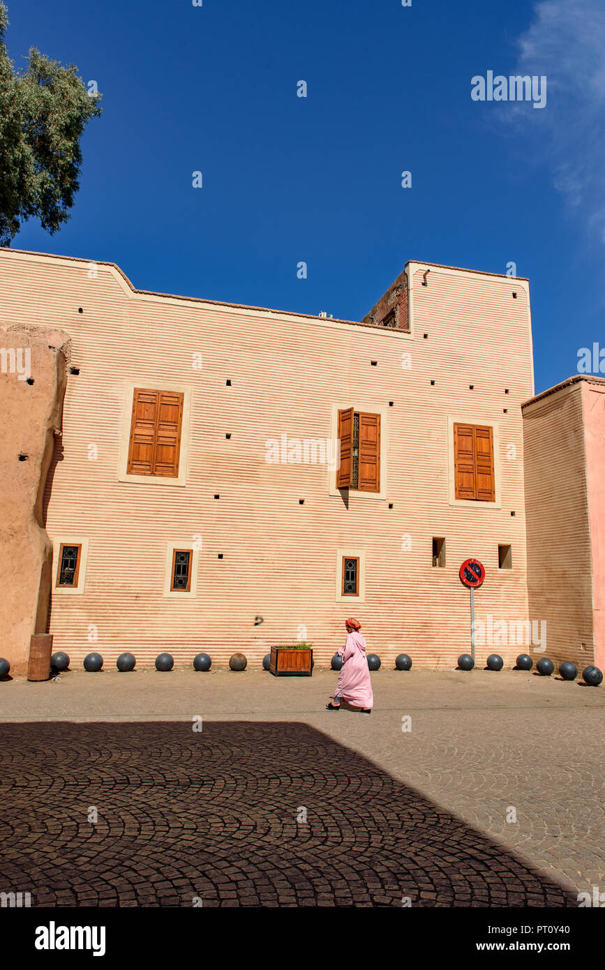 Badi Palace is a ruined palace located in Marrakesh, Morocco Stock ...