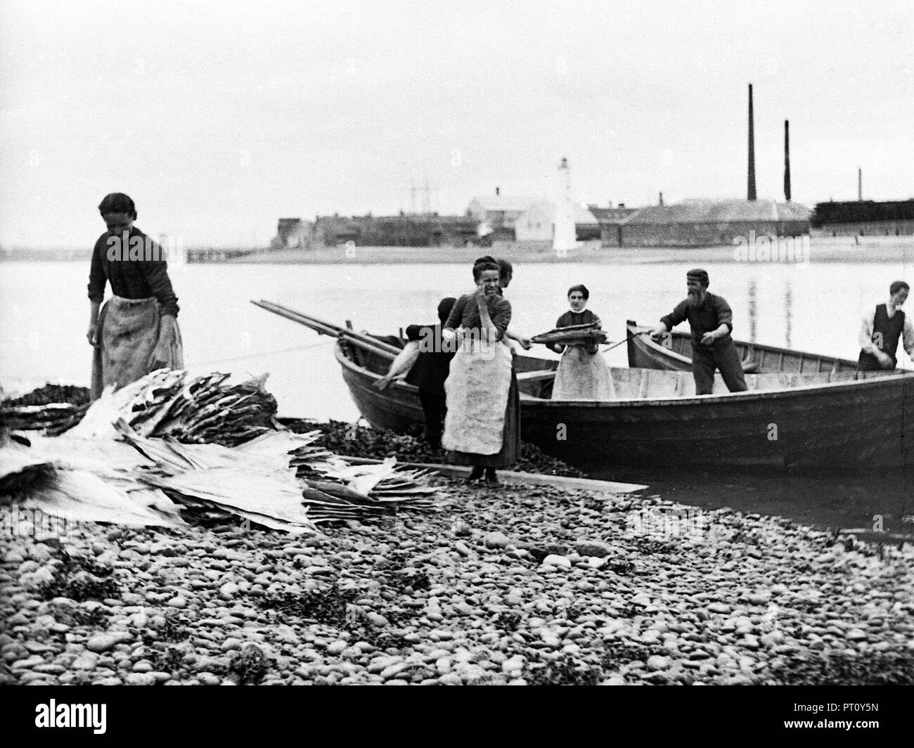 The Beach, Ferryden early 1900’s Stock Photo - Alamy