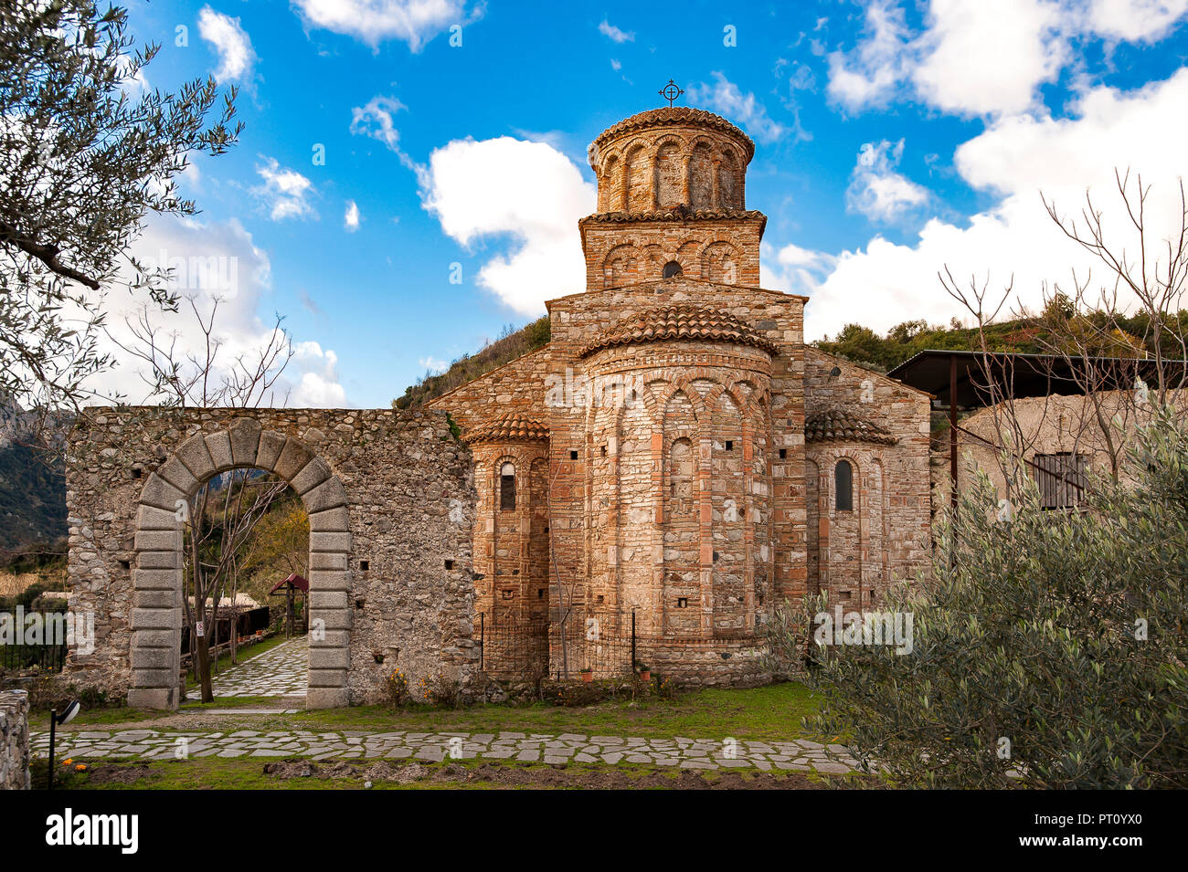 Italy Calabria Bivongi - Monastero di San Giovanni Theristis Stock ...