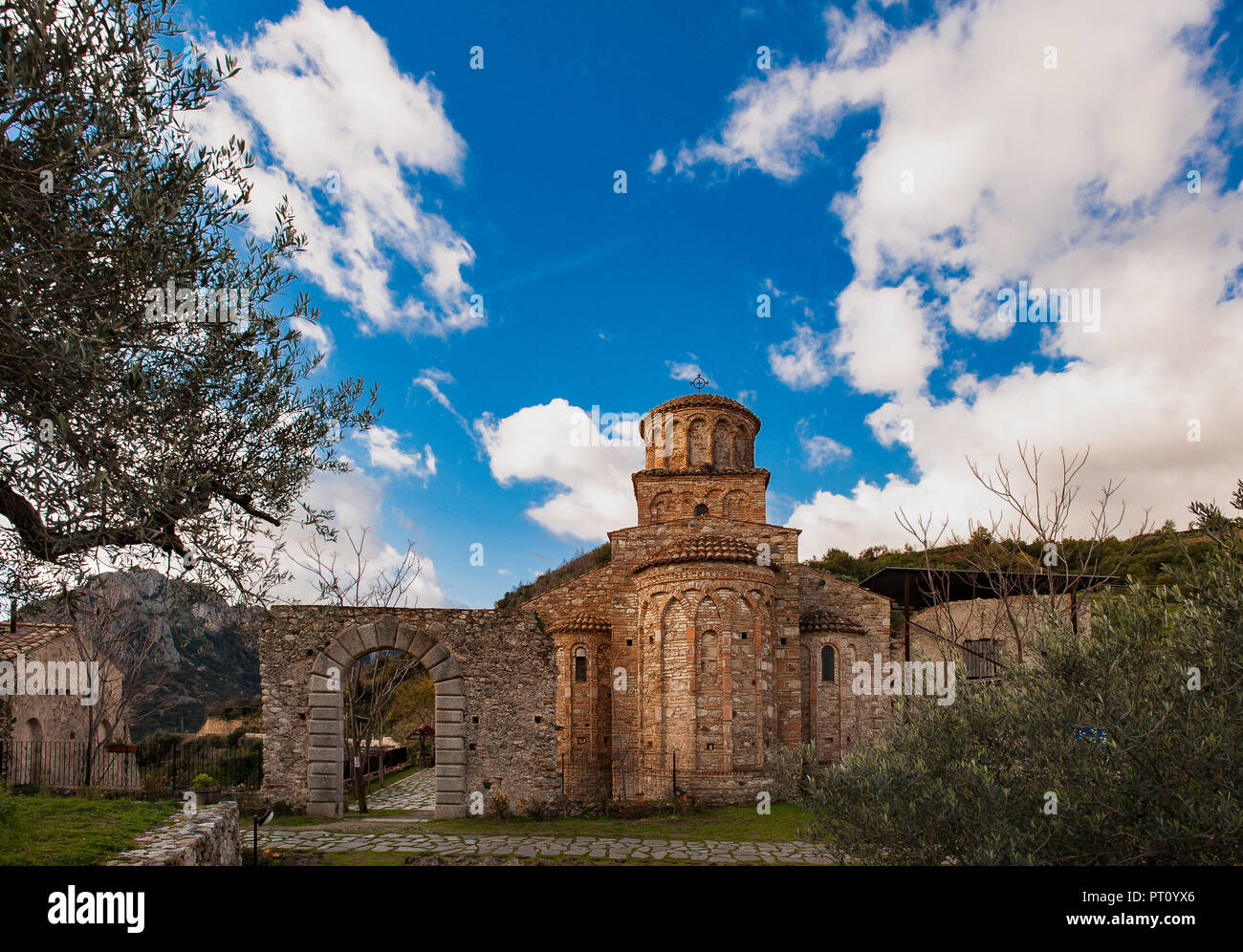 Italy Calabria Bivongi - Monastero di San Giovanni Theristis Stock ...