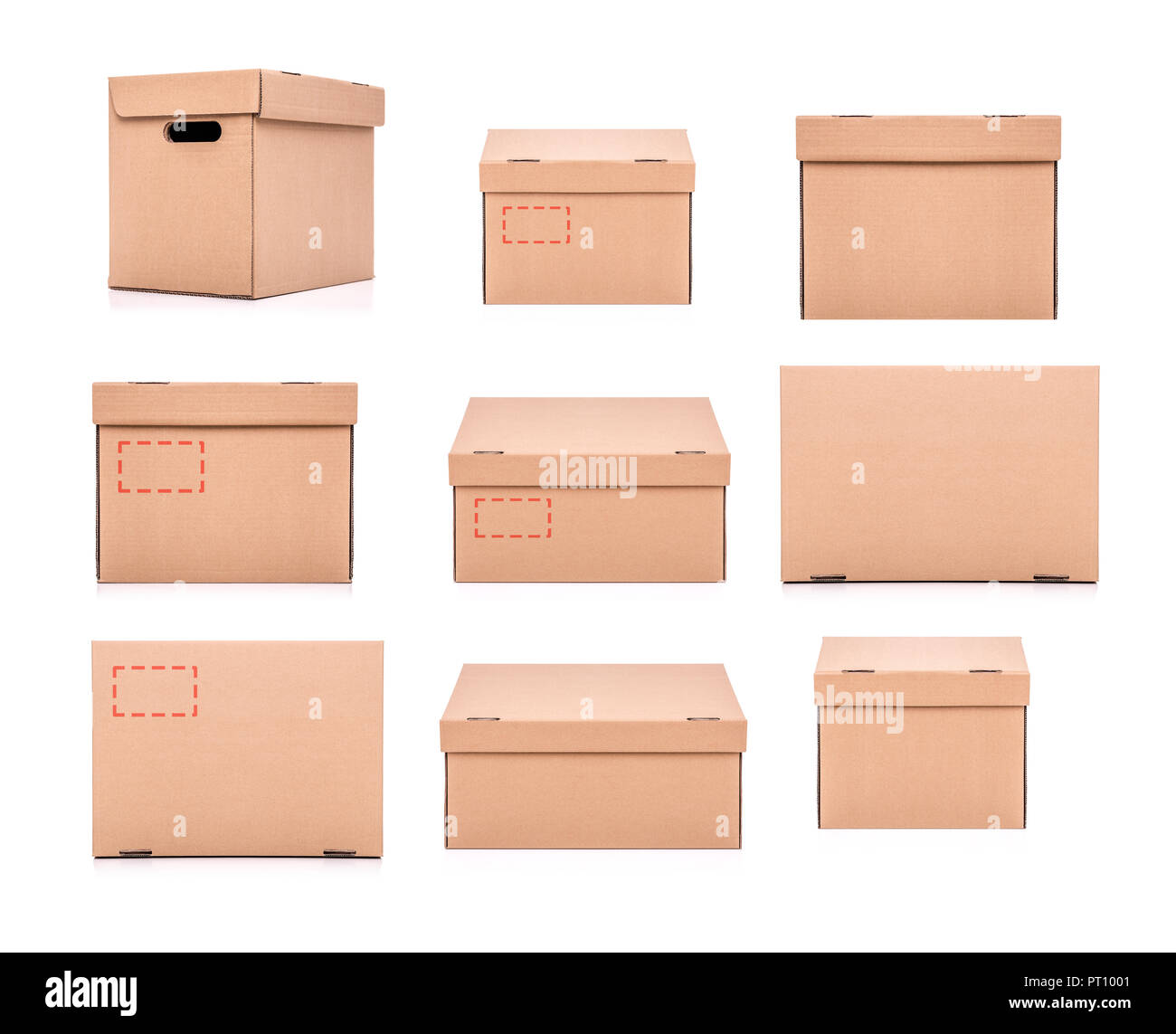 Open cardboard box collection packaging Cut Out Stock Images & Pictures ...