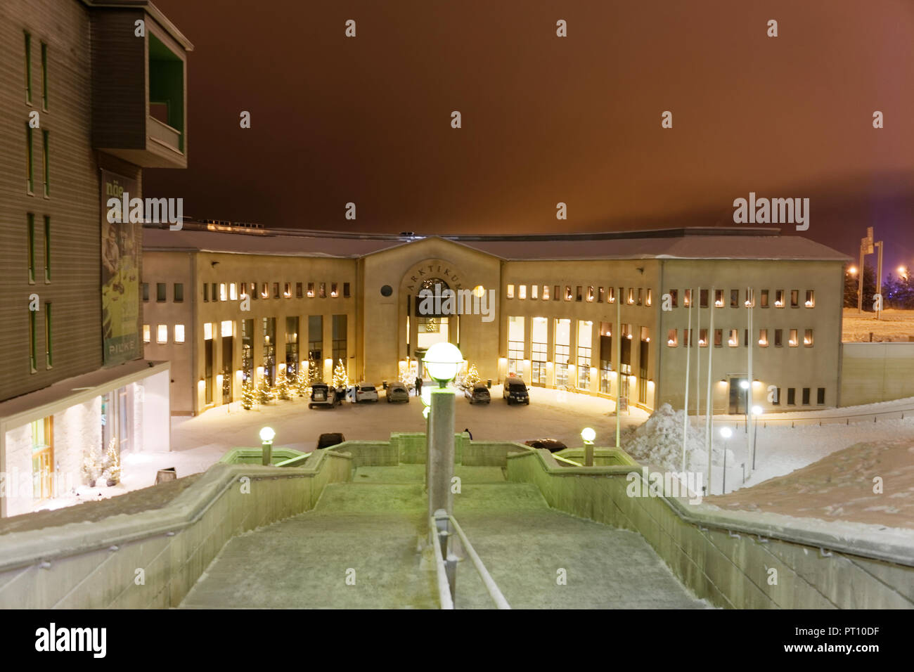 ROVANIEMI, FINLAND - December 15 2016: Arktikum - Arctic Center and ...