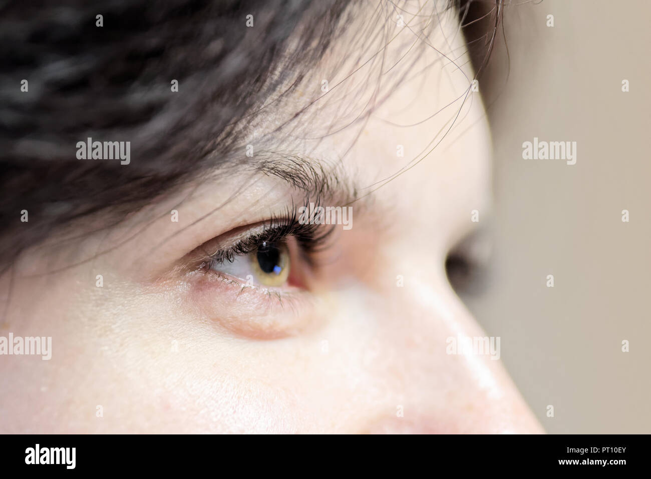 Human eye side view hi-res stock photography and images - Alamy