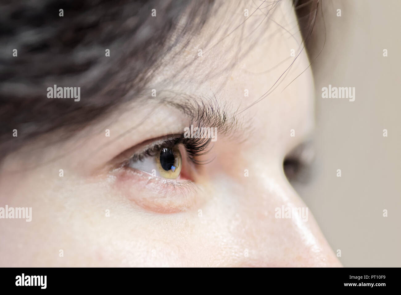 Human eye side view hi-res stock photography and images - Alamy