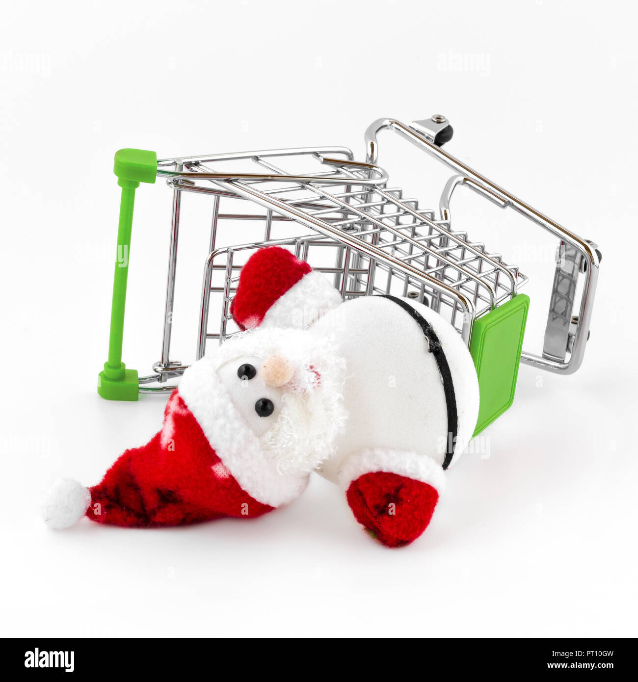 Santa Claus in crisis. Ideal for your creative concepts on consumerism ...