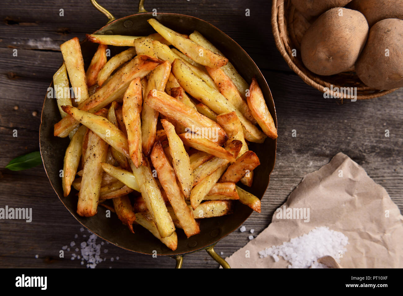 Homemade potato french fries Stock Photo - Alamy