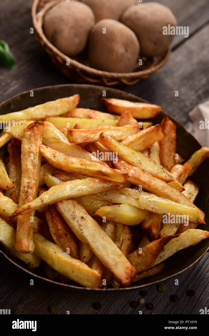Homemade potato french fries Stock Photo - Alamy