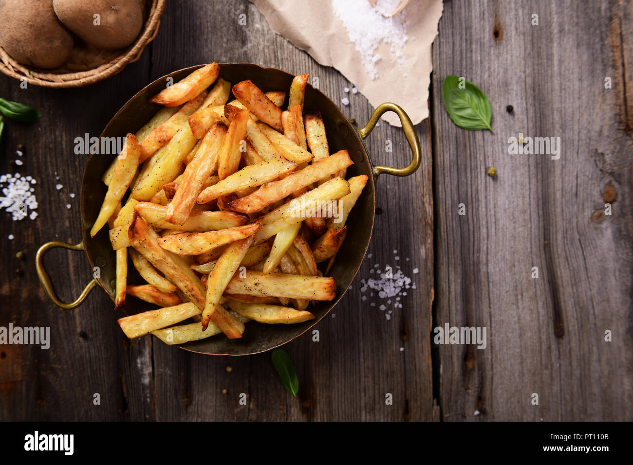 Homemade potato french fries Stock Photo - Alamy