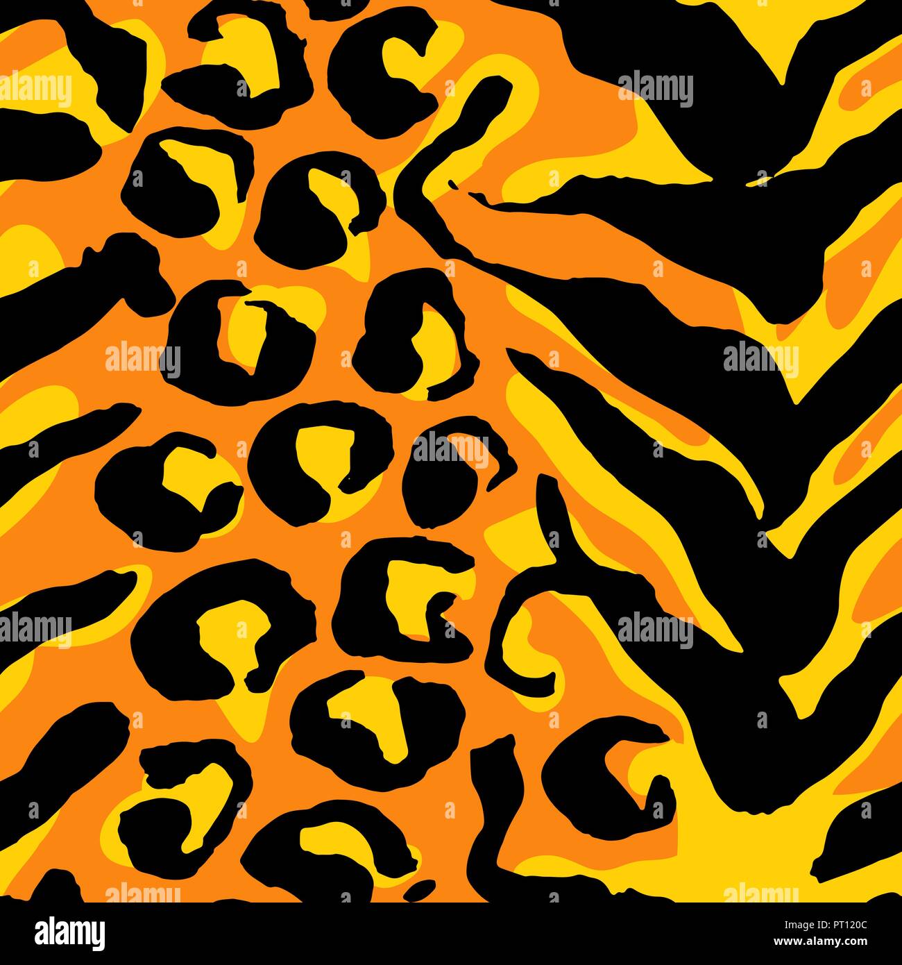 Abstract tiger pattern paint hi-res stock photography and images - Alamy