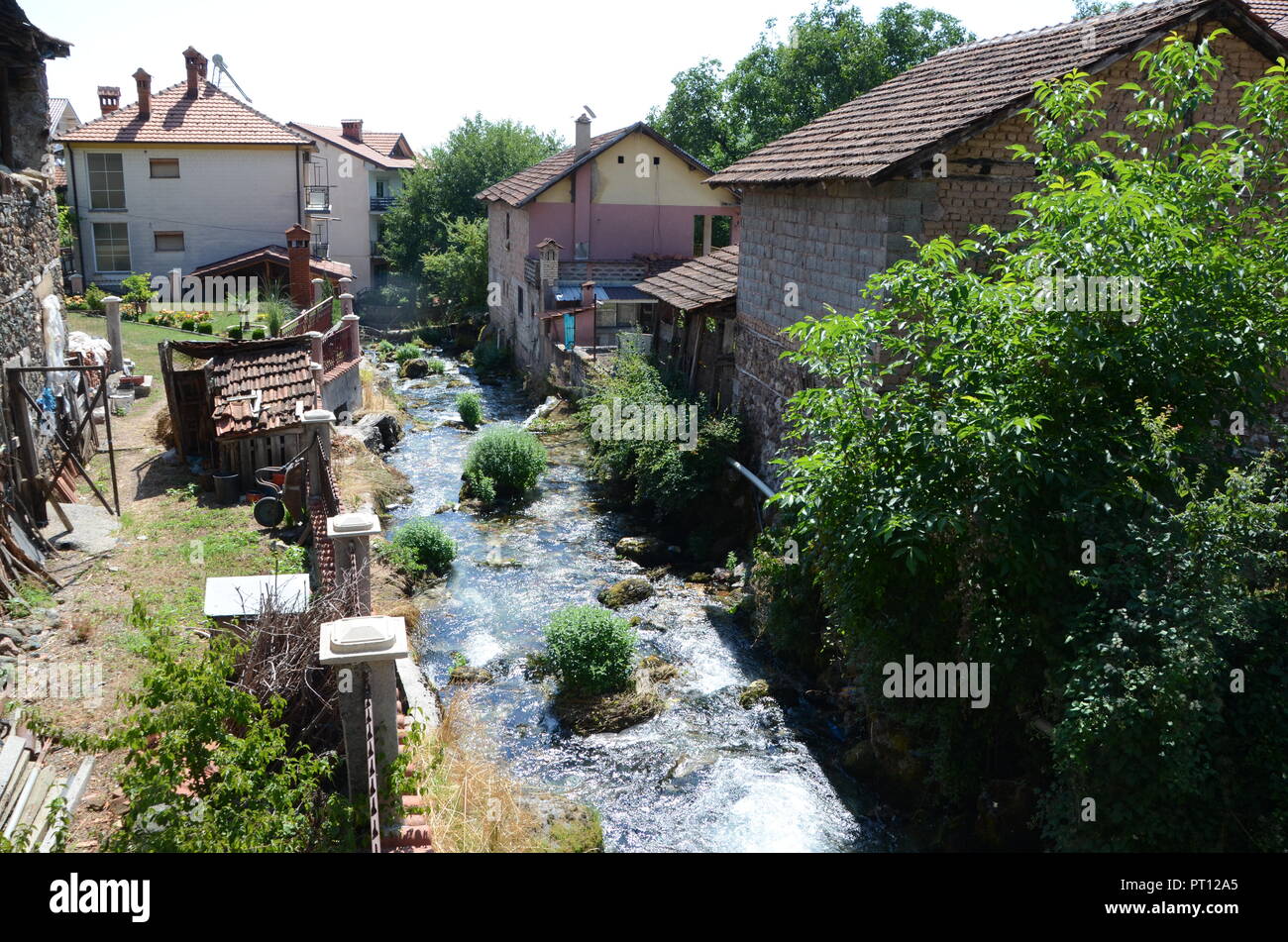 the river flowing through the rural town of vevcani macedonia famous ...