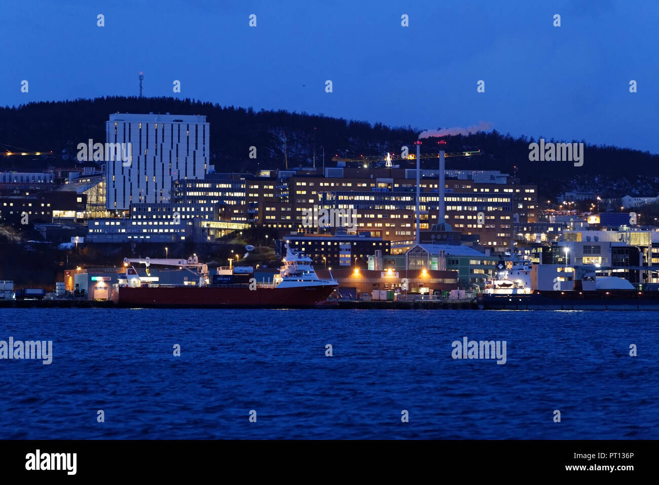 View tromso city night from hi-res stock photography and images - Alamy