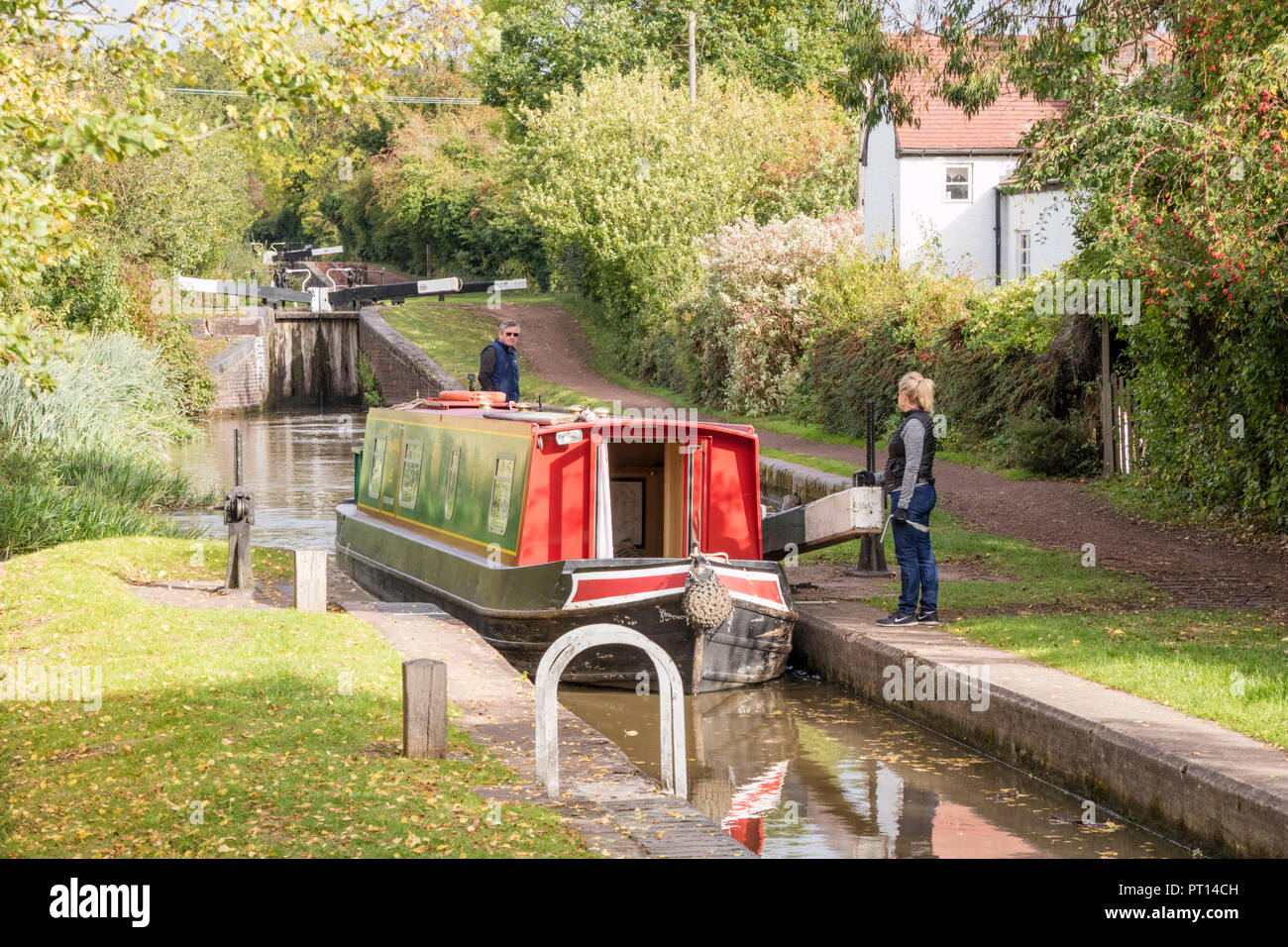 The Worcester and Birmingham Canal near Tardebigge, Worcestershire ...