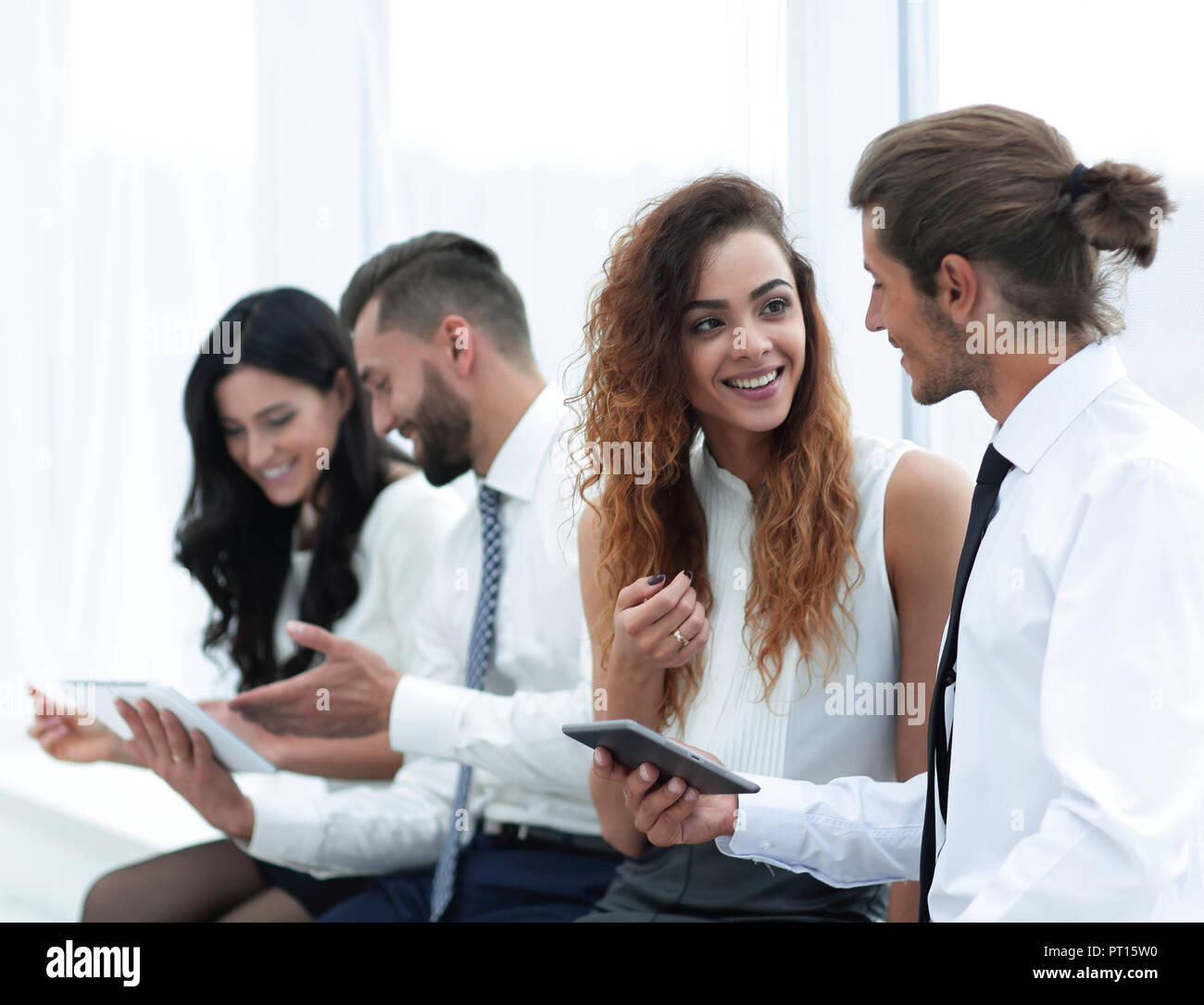 connection corporate digital devices.photo with copy space Stock Photo ...
