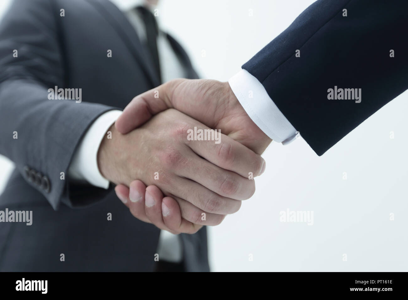 The conclusion of the transaction. Handshake Stock Photo - Alamy