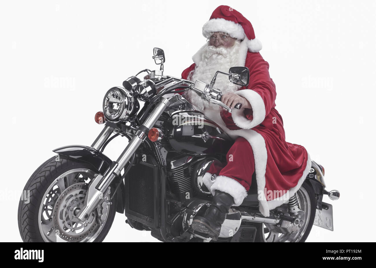 Santa Claus On Motorbike High Resolution Stock Photography and Images ...