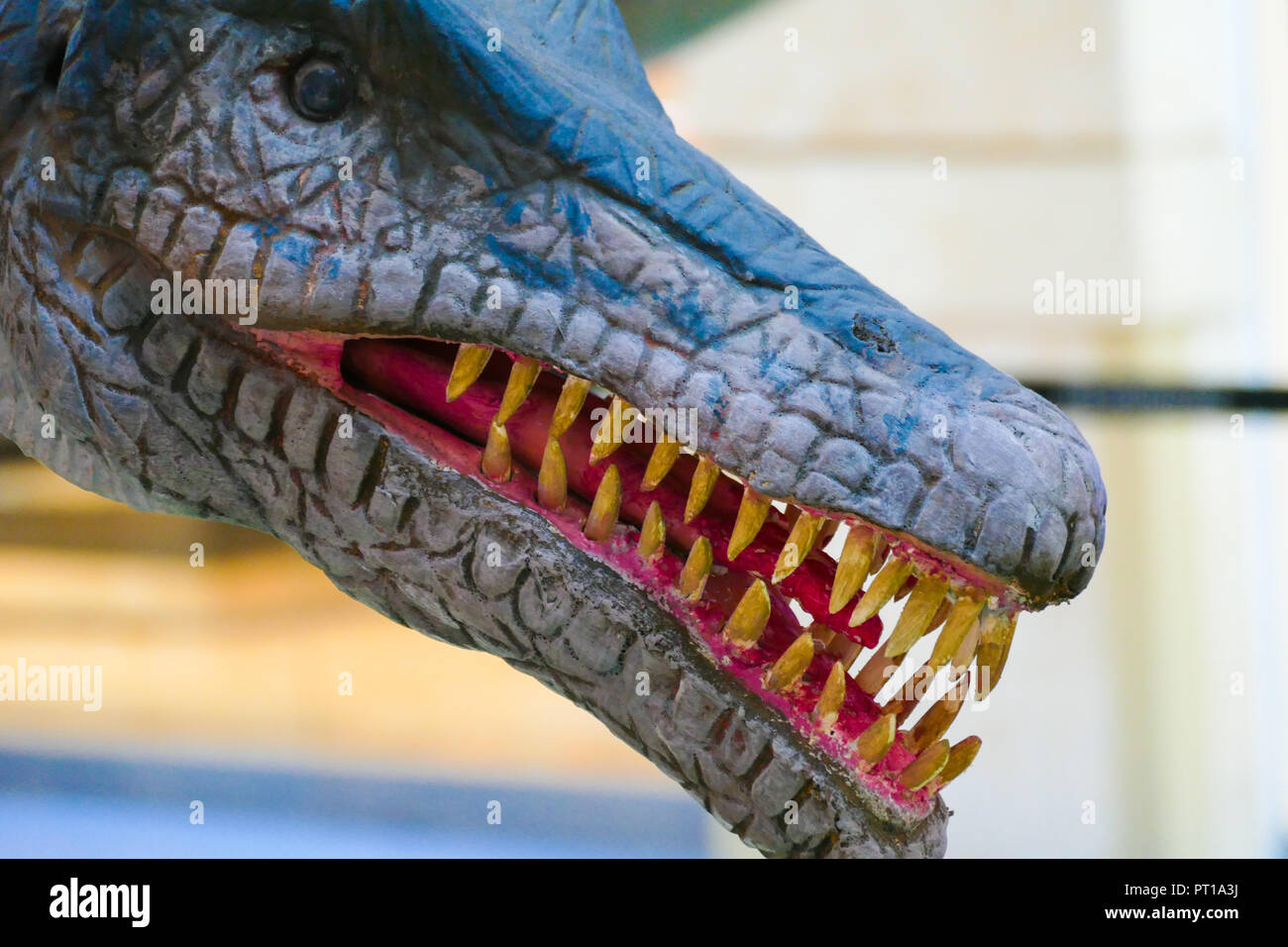 dinosaur with open mouth mock Stock Photo - Alamy