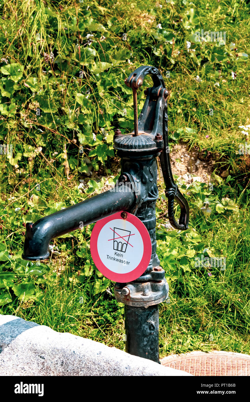 A water pump located in Malbun, Liechtenstein Stock Photo - Alamy