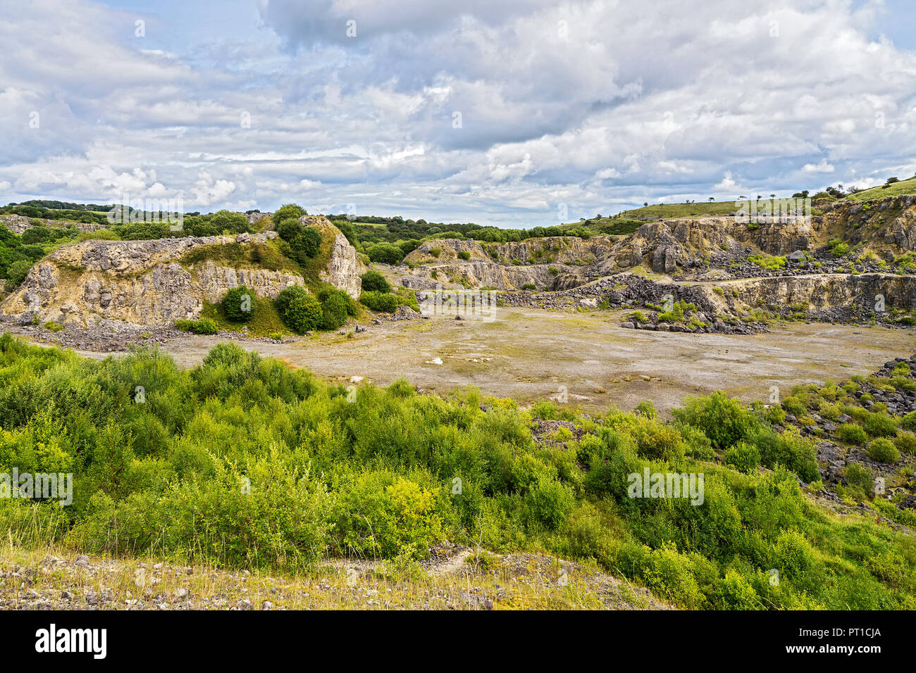 Minera Limeworks disused limestone quarry now a North Wales Wildlife ...