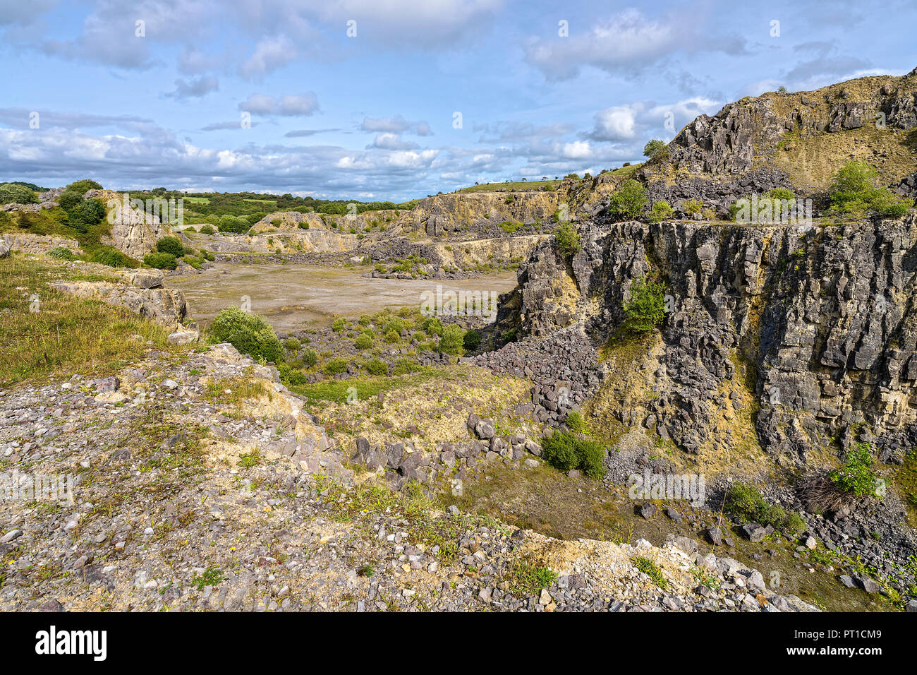 Minera Limeworks disused limestone quarry now a North Wales Wildlife ...