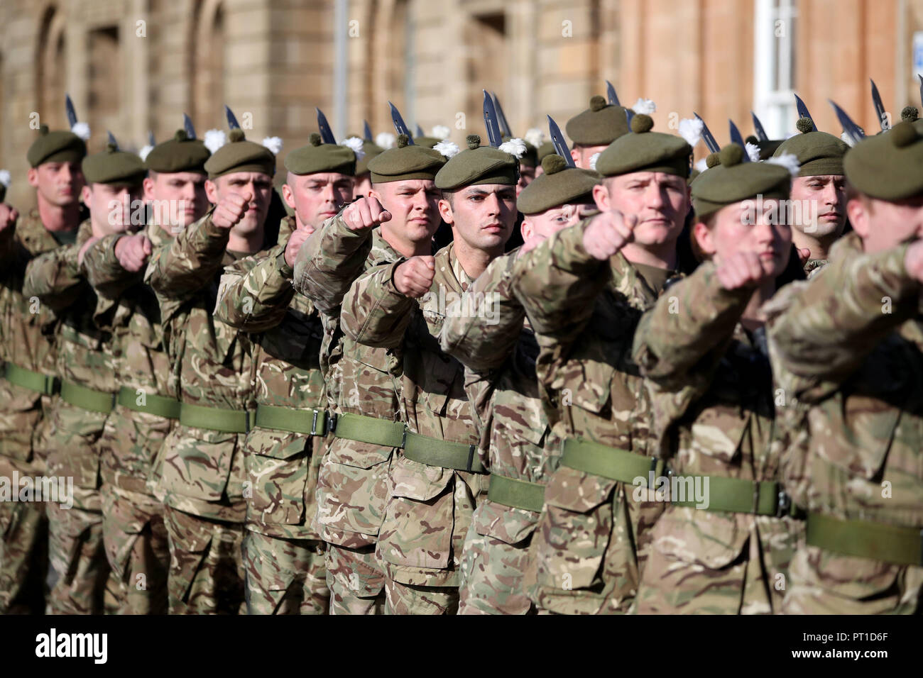 Troops from the 2nd Battalion, the Royal Regiment of Scotland, (2 SCOTS ...