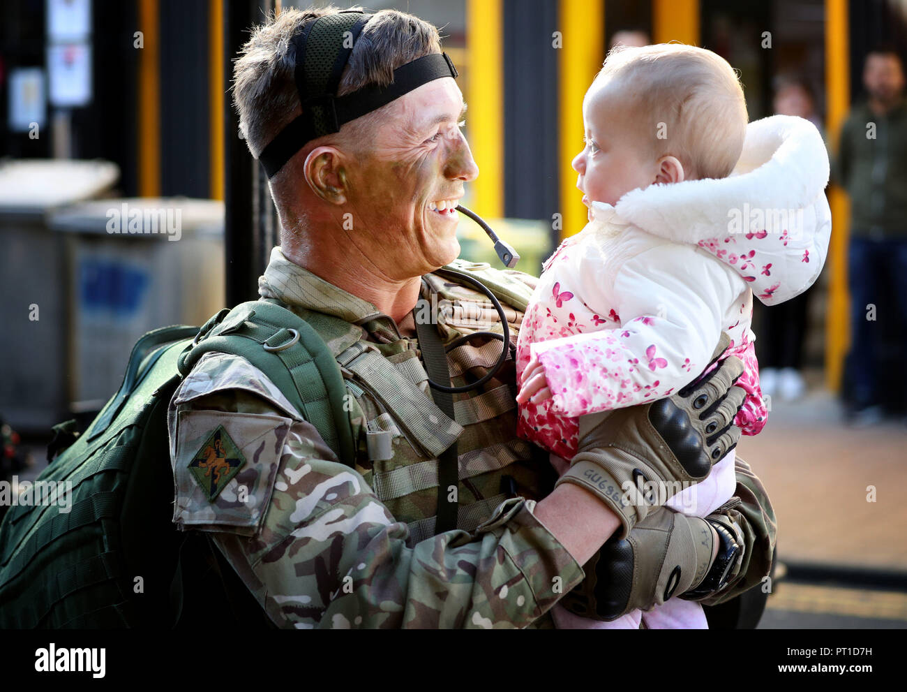 Lance Corporal Anthony Boyle, from Kilmarnock, is reunited with his 7 ...