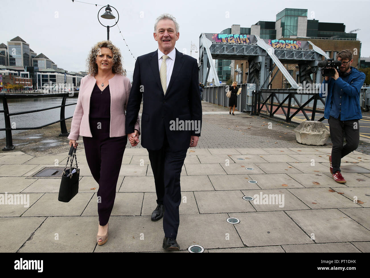 Businessman Peter Casey and his wife Helen arrive at EPIC centre in ...
