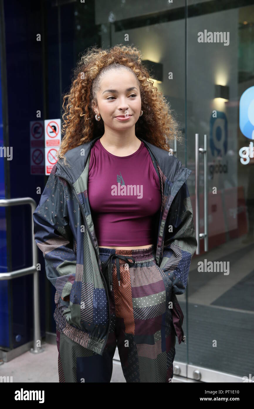 Sigala and Ella Eyre seen arriving at Global studios for radio ...