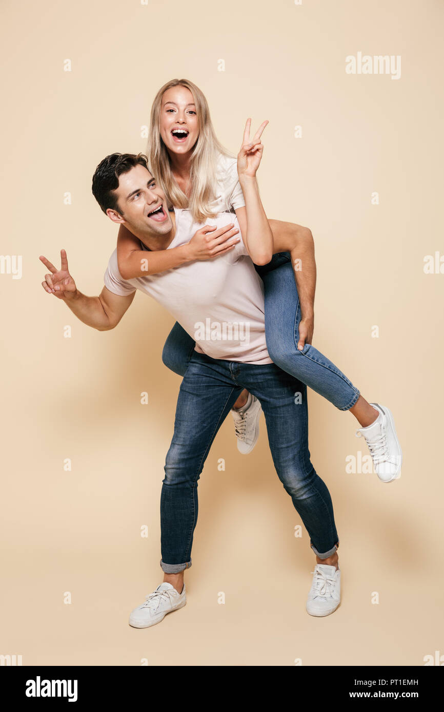 Piggyback shoulder ride hi-res stock photography and images - Alamy