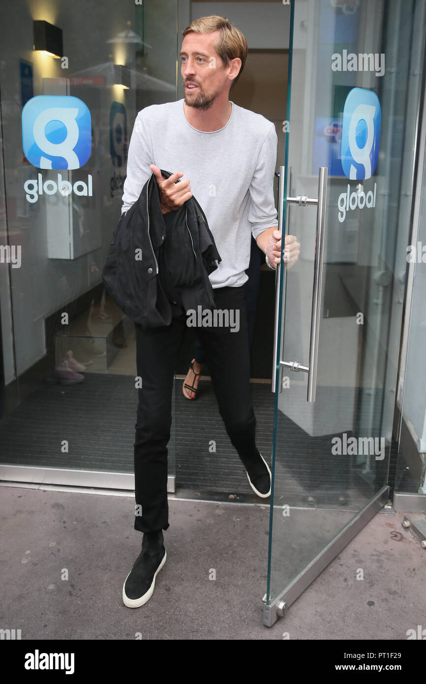 Peter Crouch leaving Global Radio Studios - London Featuring: Peter ...