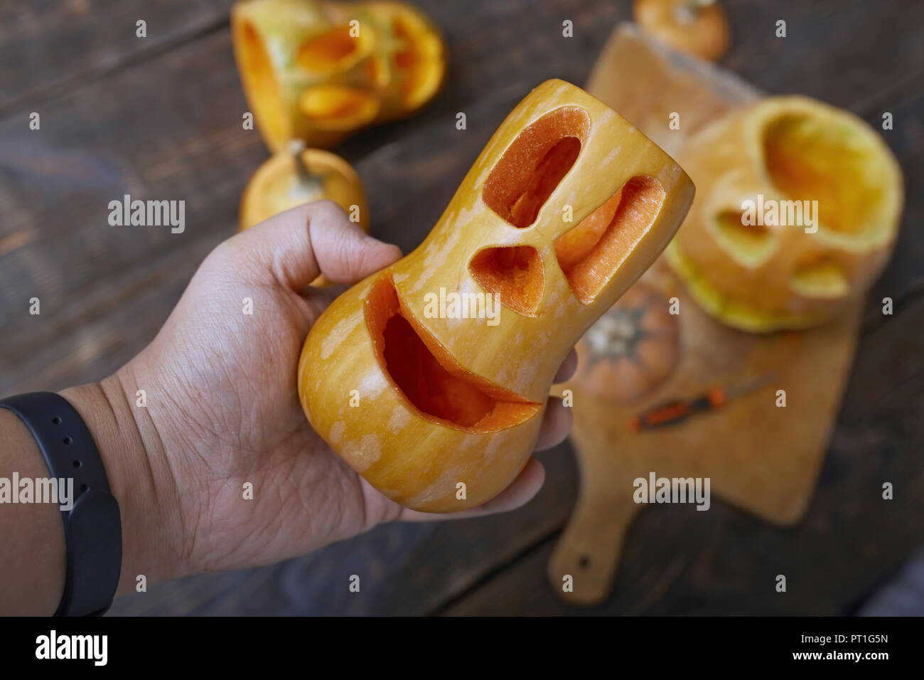 Pumpkin man hi-res stock photography and images - Alamy