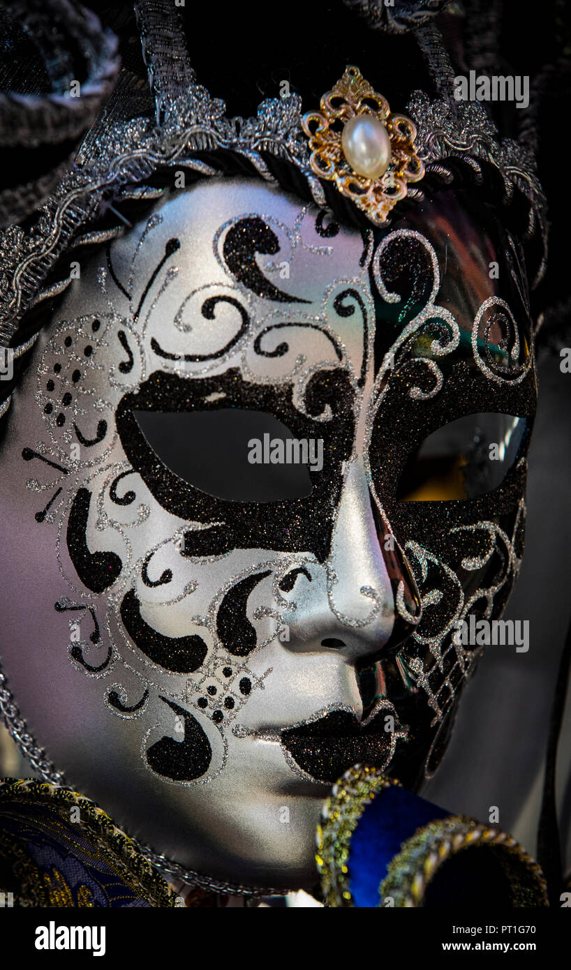 The traditional beautiful Venetian mask for participation in the ...