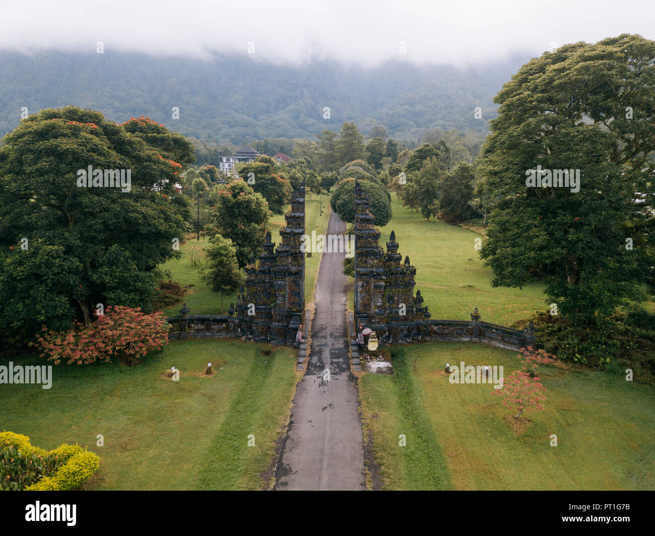 Aerial traditional balinese gate hi-res stock photography and images ...