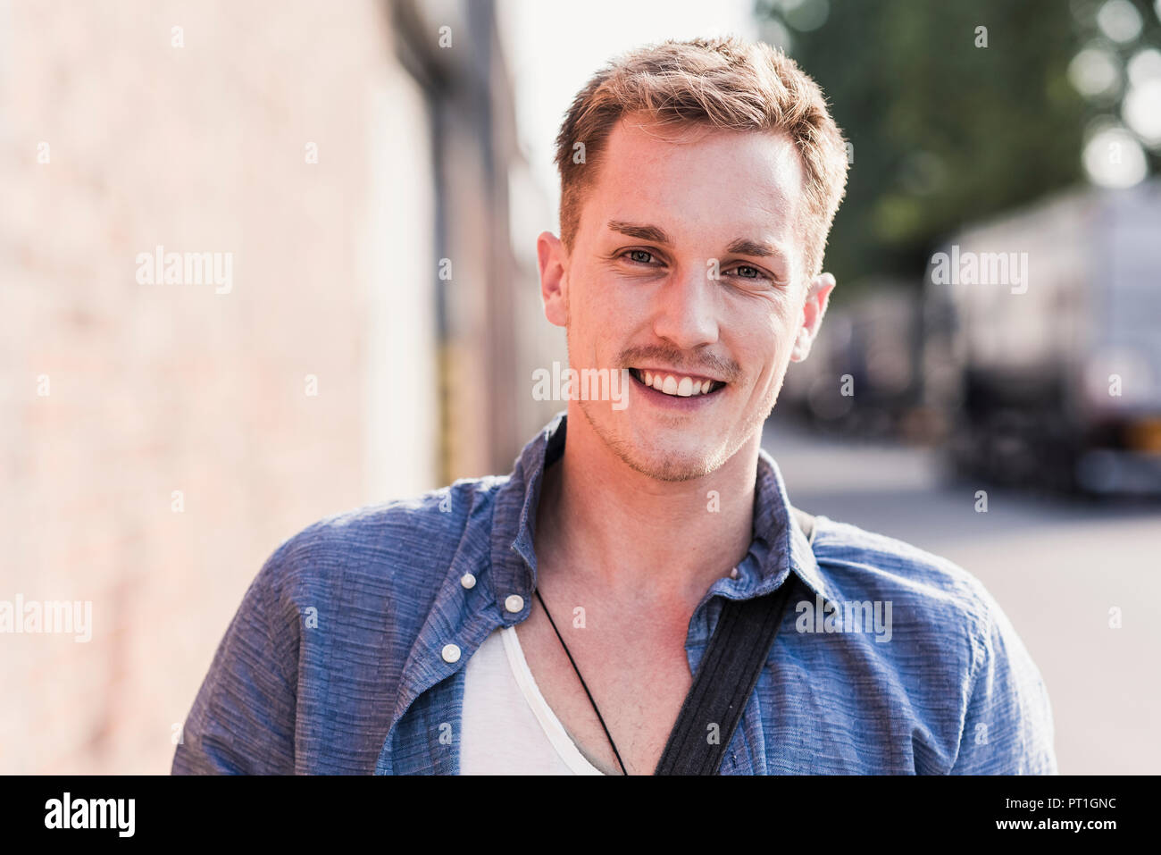 Emotional smiling man student hi-res stock photography and images - Alamy